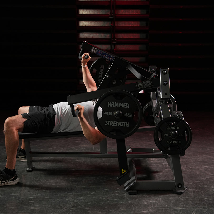 Hammer Strength Plate-Loaded Iso-Lateral Horizontal Bench Press | Life ...