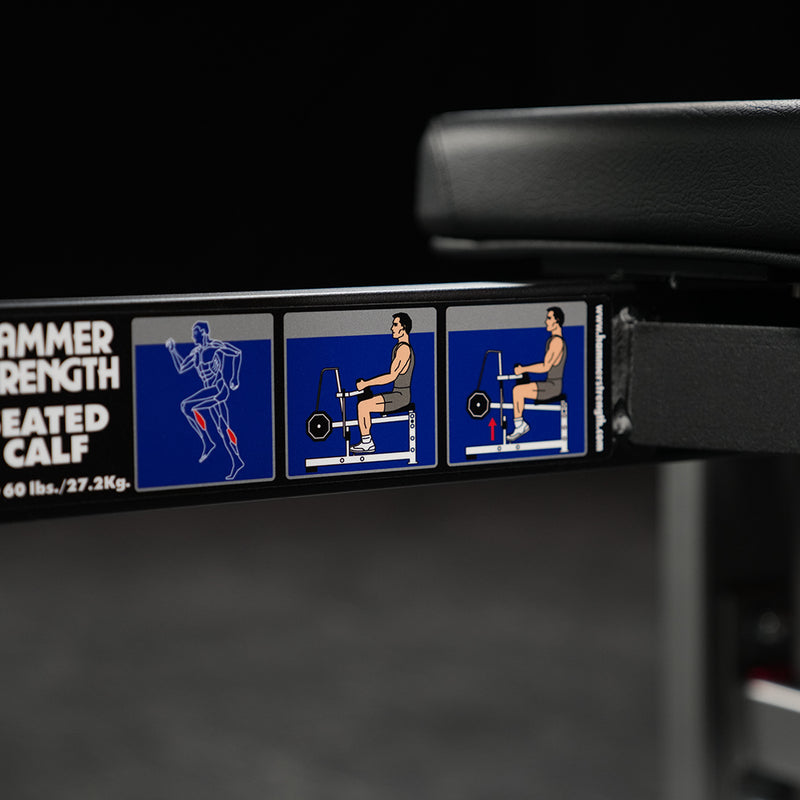 Hammer Strength Plate-Loaded Seated Calf Raise | Life Fitness Shop