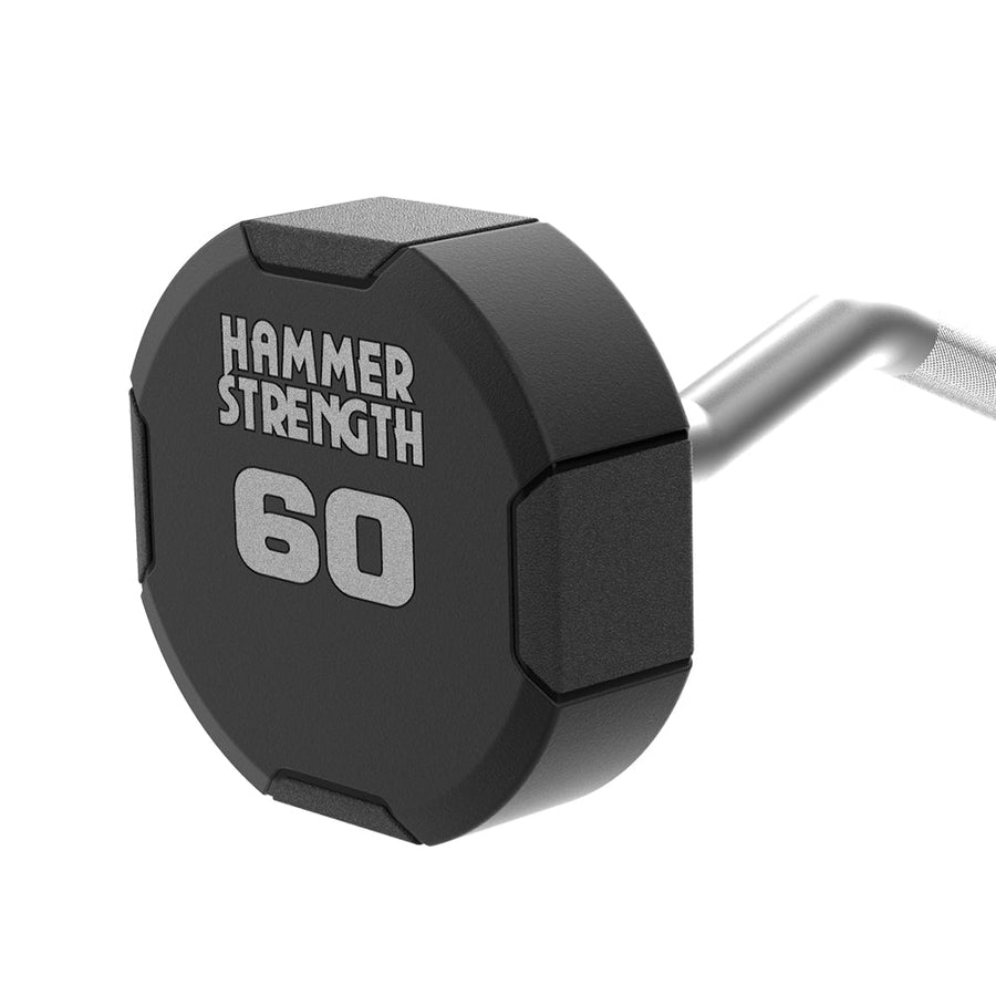 Hammer Strength 4-Sided Urethane Fixed Barbells | Life Fitness Shop