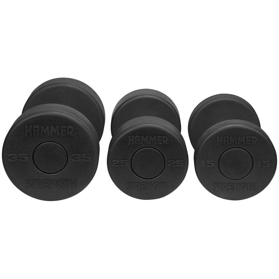 Hammer Strength Round Rubber Dumbbells | Life Fitness Shop